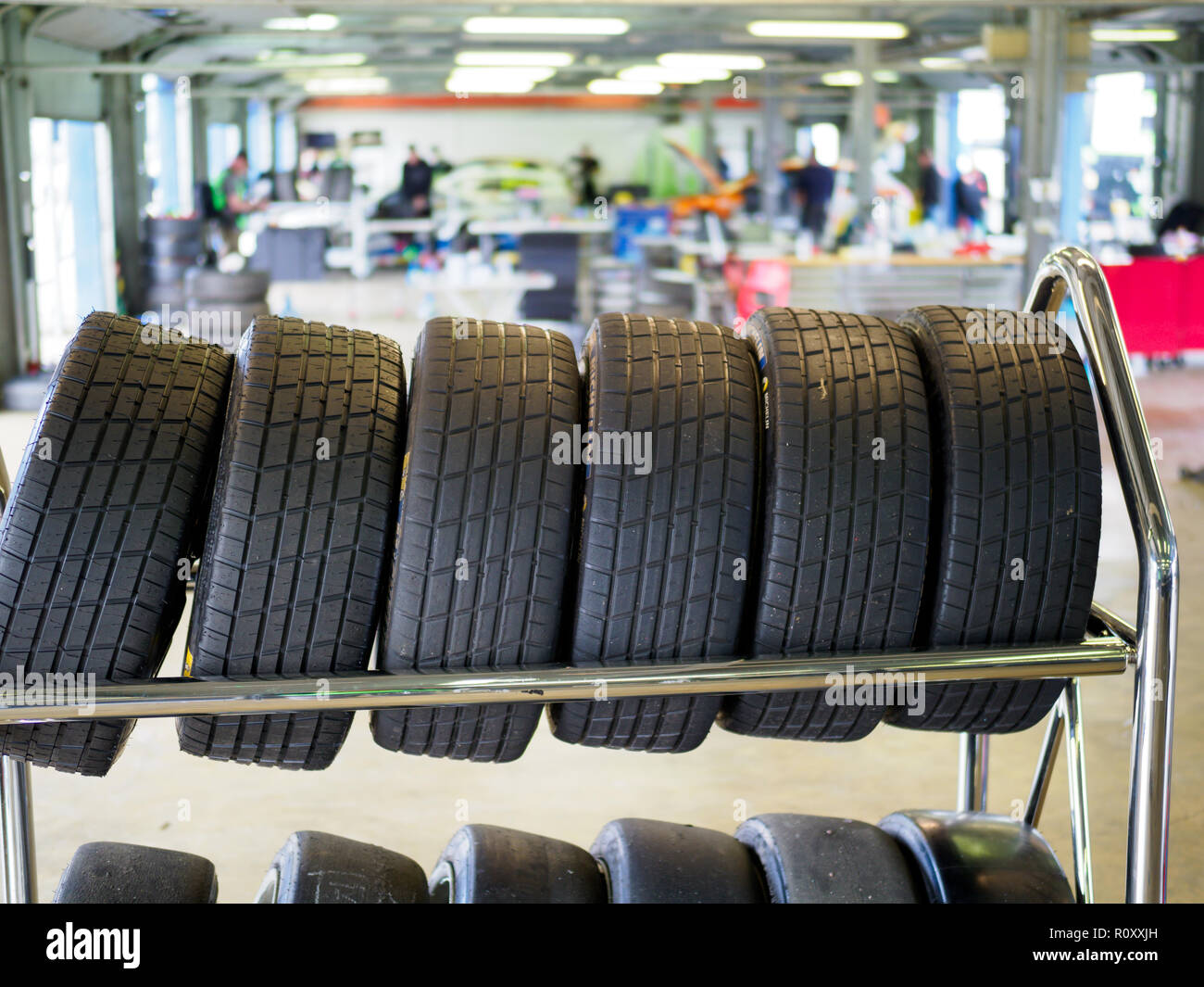 Car Racing tyres wets Stock Photo - Alamy