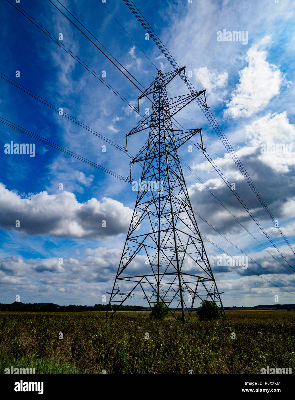 Power across fields hi-res stock photography and images - Alamy