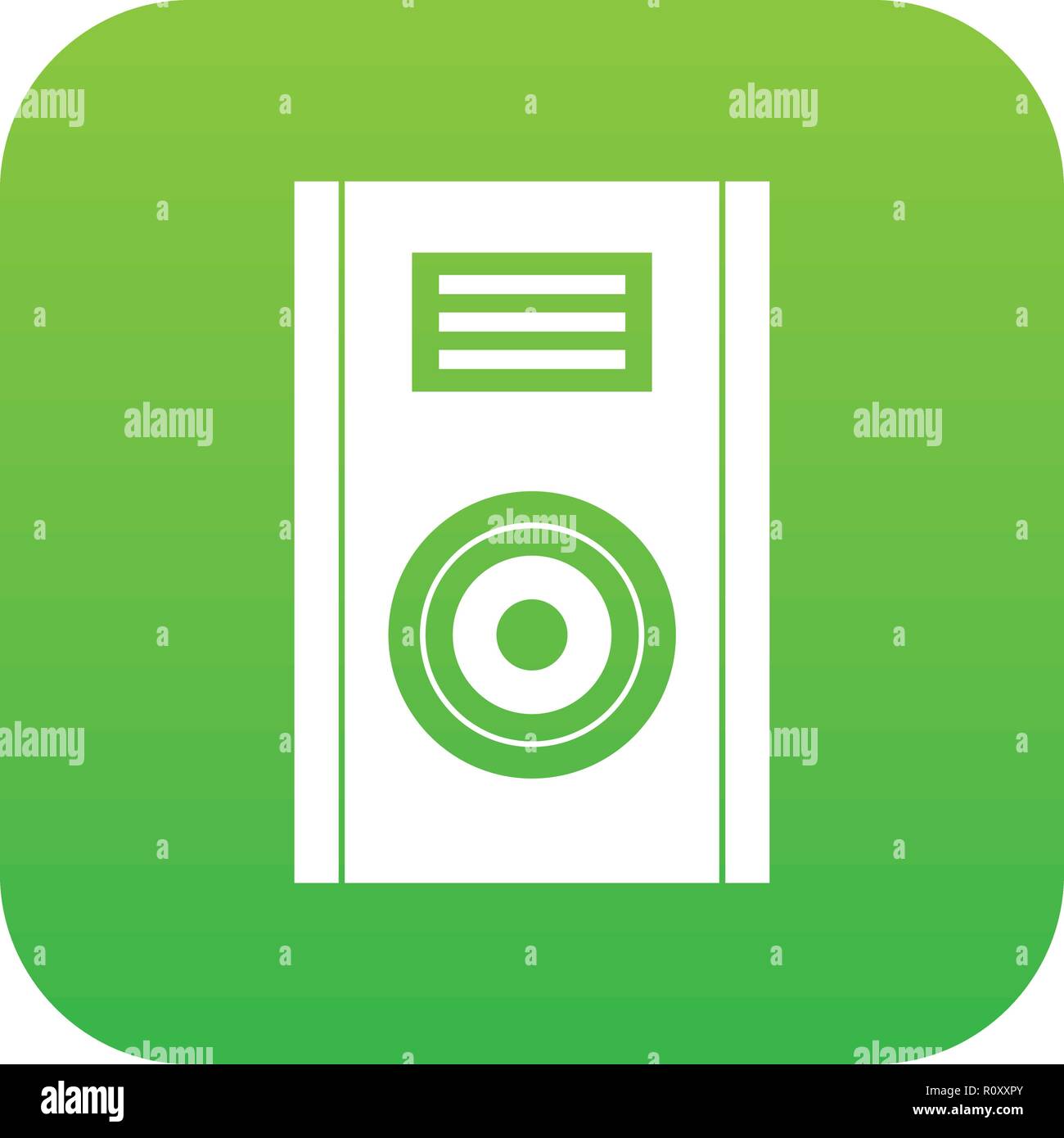 Music speaker icon digital green Stock Vector Image & Art - Alamy