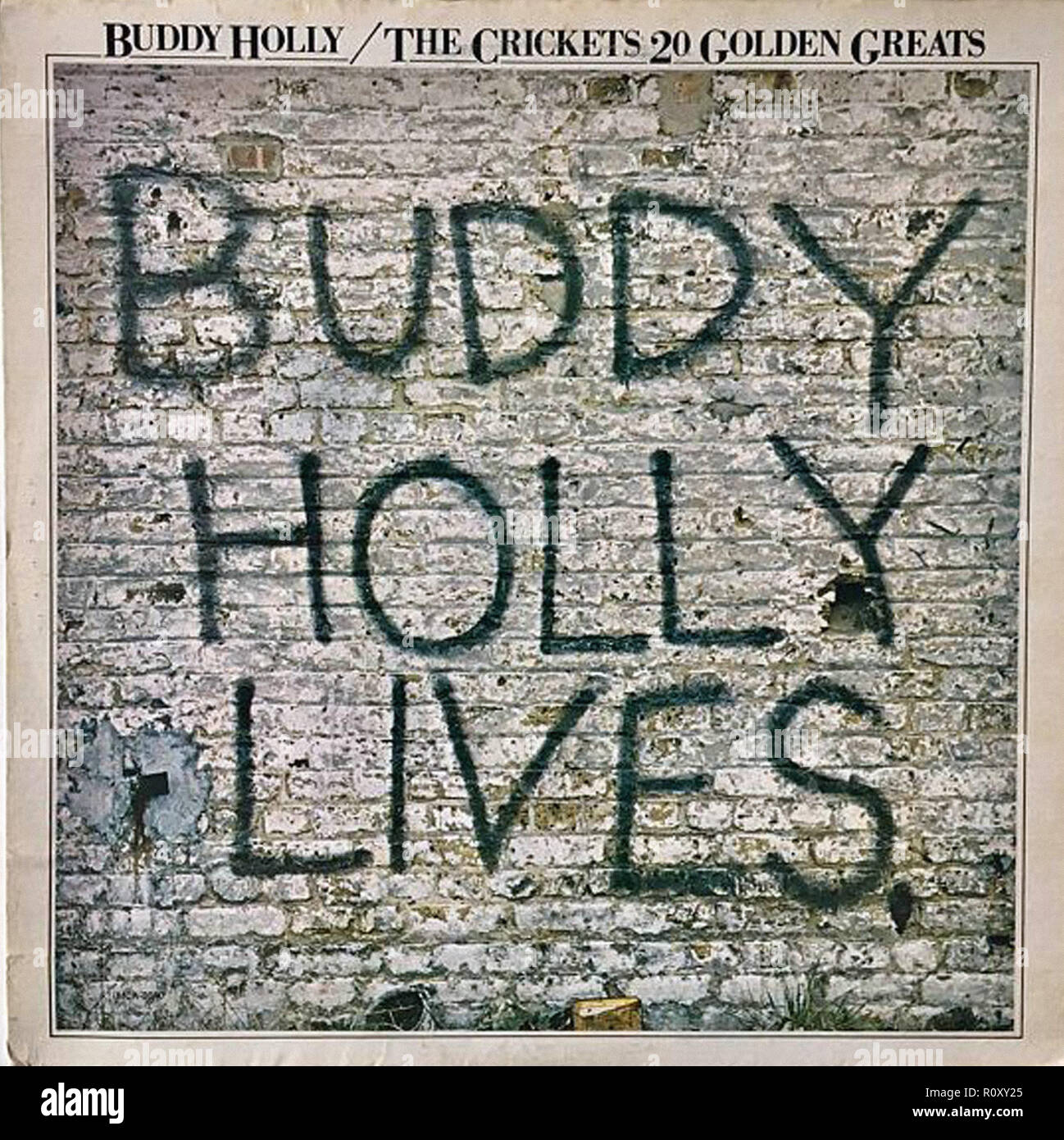 BUDDY HOLLY CRICKETS 20 GOLDEN GREATS - Vintage cover album Stock Photo ...