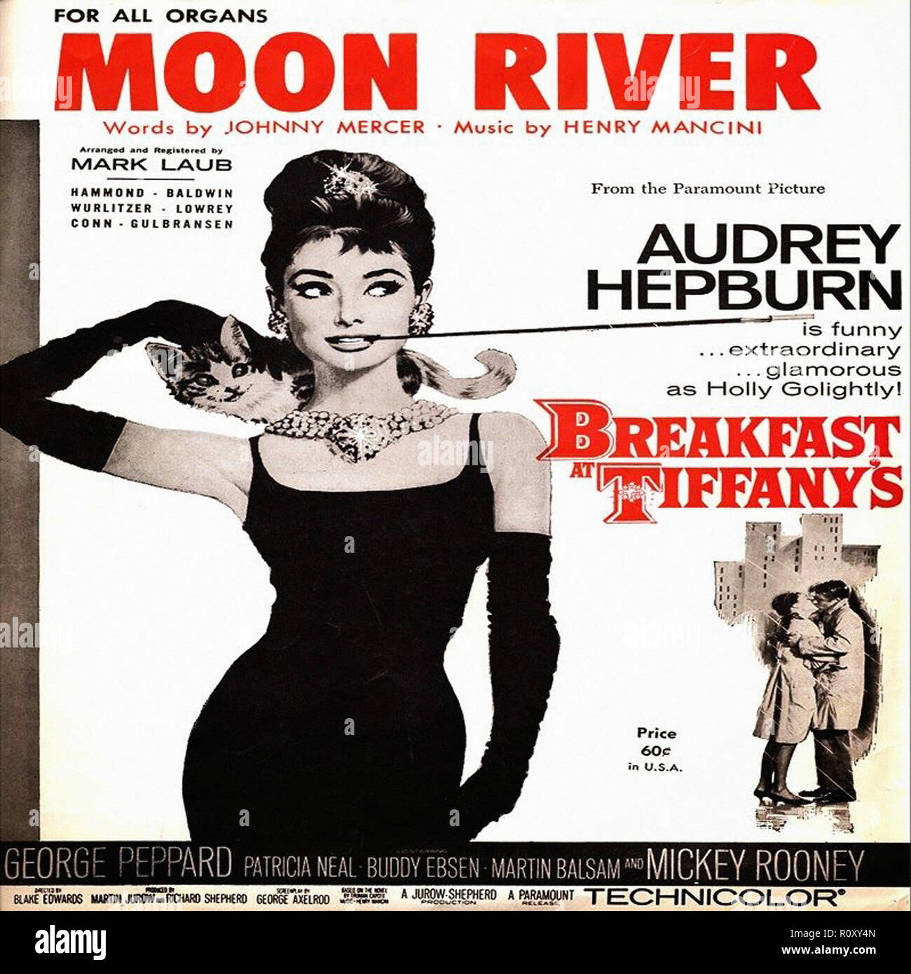FOR ALL ORGANS MOON RIVER - Vintage cover album Stock Photo - Alamy