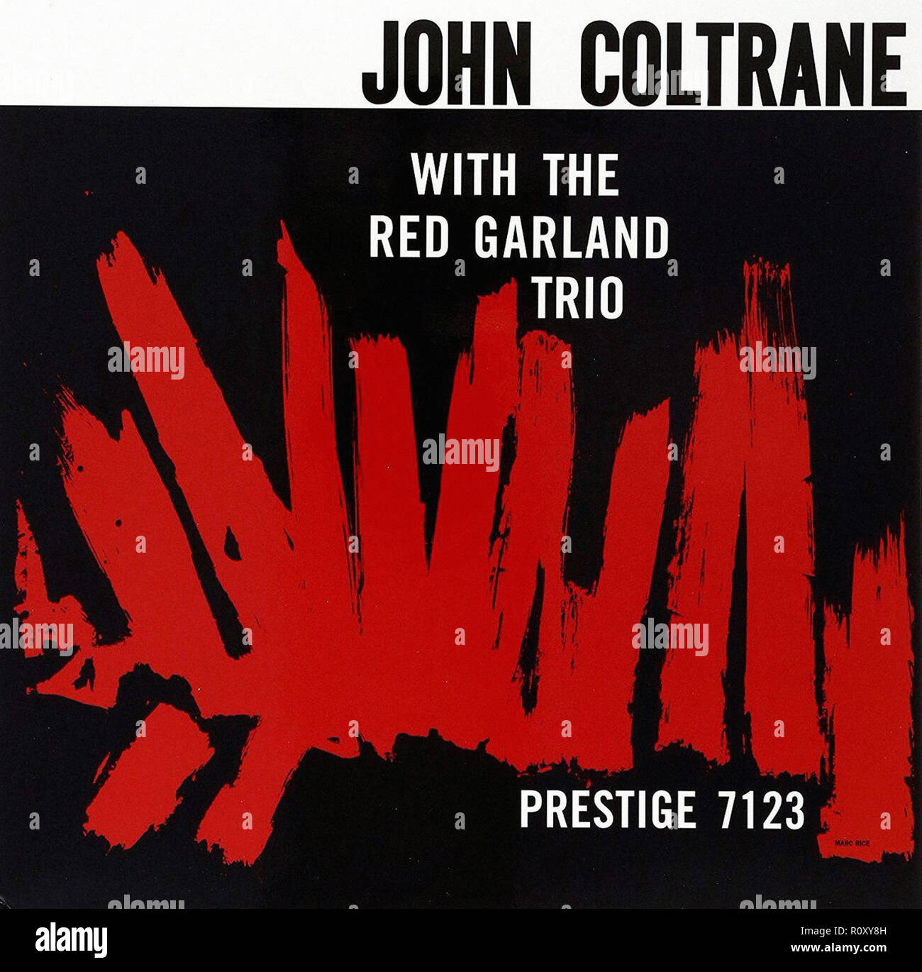 JOHN COLTRANE WITH THE RED GARLAND TRIO - Vintage cover album Stock ...