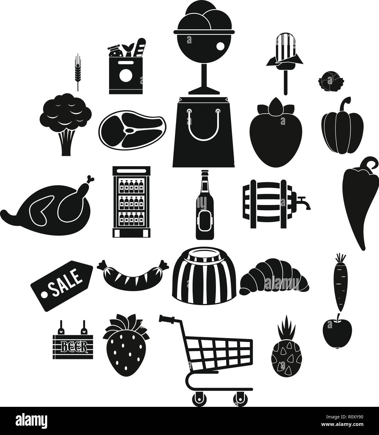 Chicken shelves Stock Vector Images - Alamy