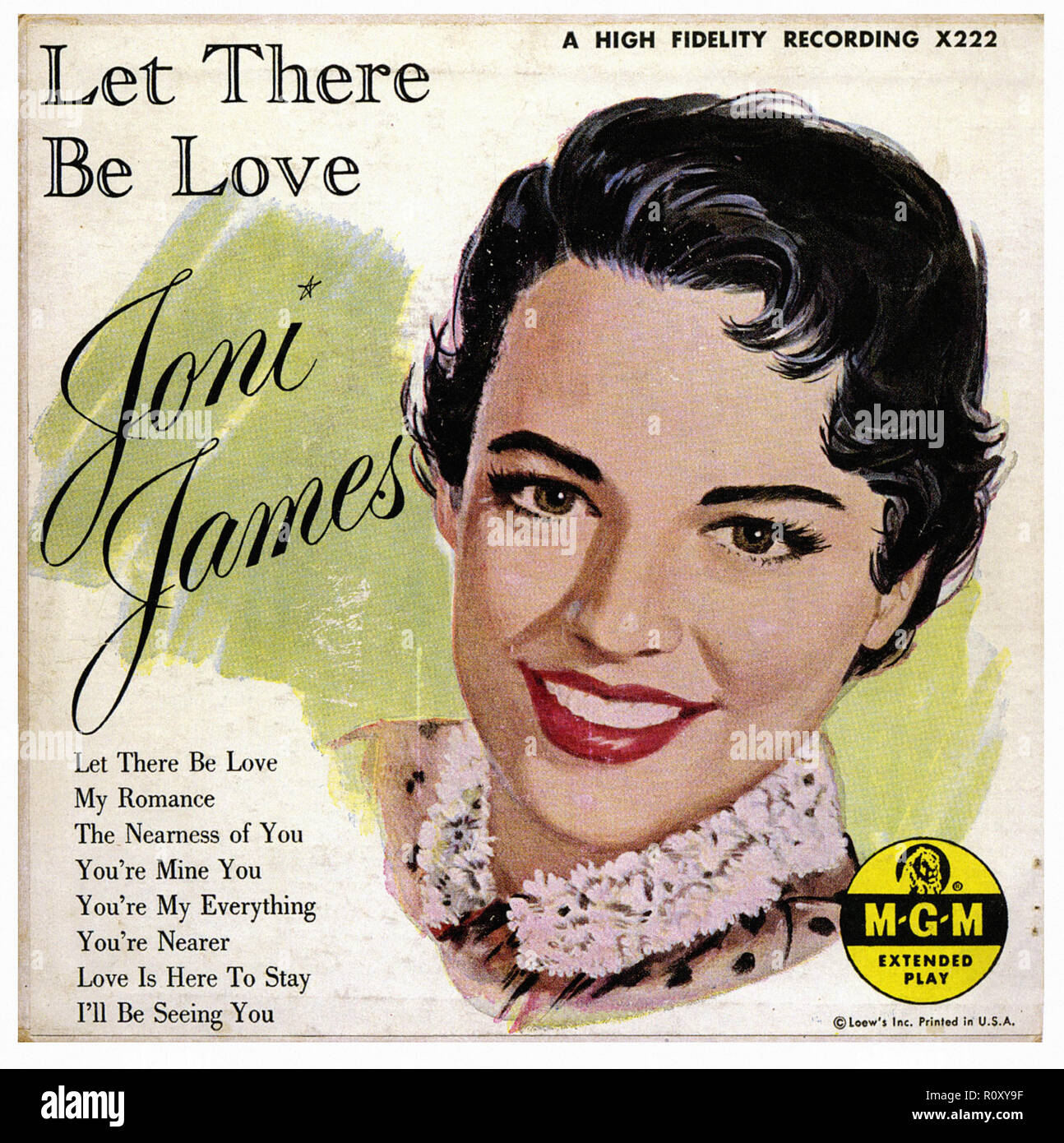 Let There Be Love - JONI JAMES - Vintage vinyl cover album Stock Photo ...