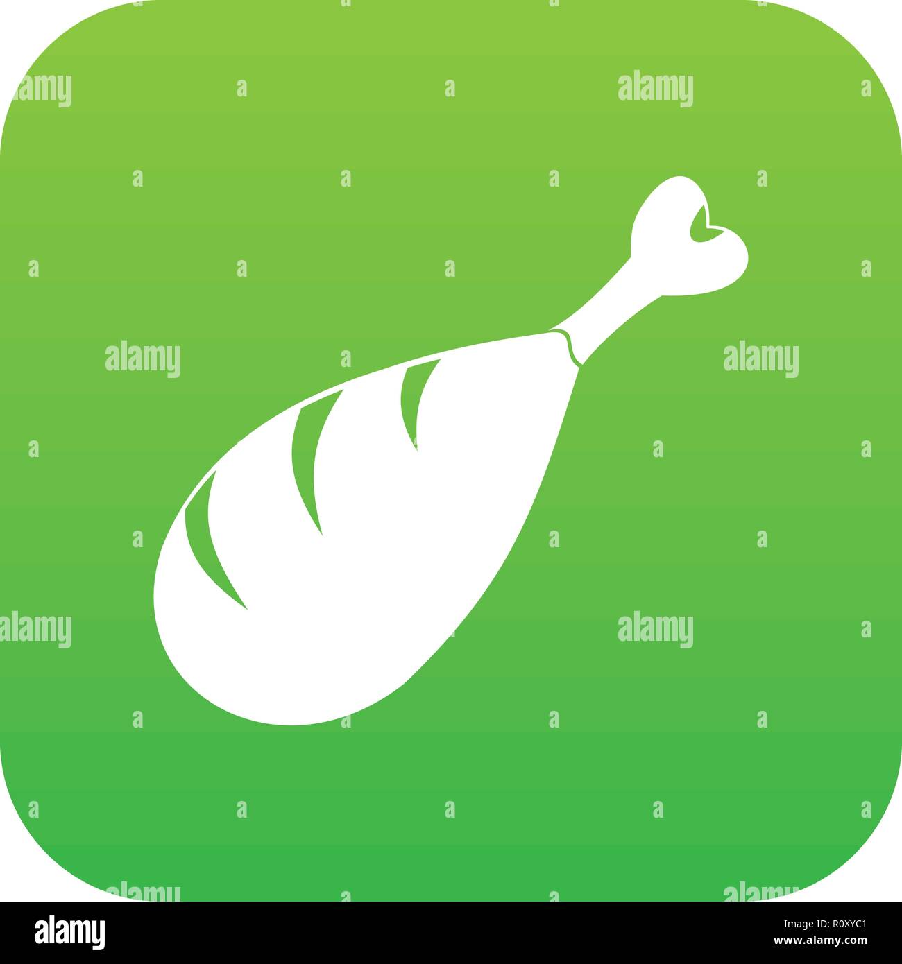 Meat on the bone icon digital green Stock Vector Image & Art - Alamy