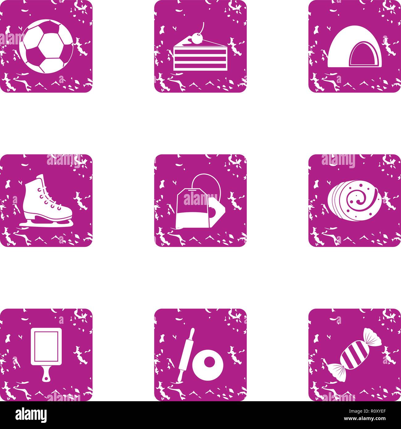 Encouraging icons set, grunge style Stock Vector Image & Art - Alamy