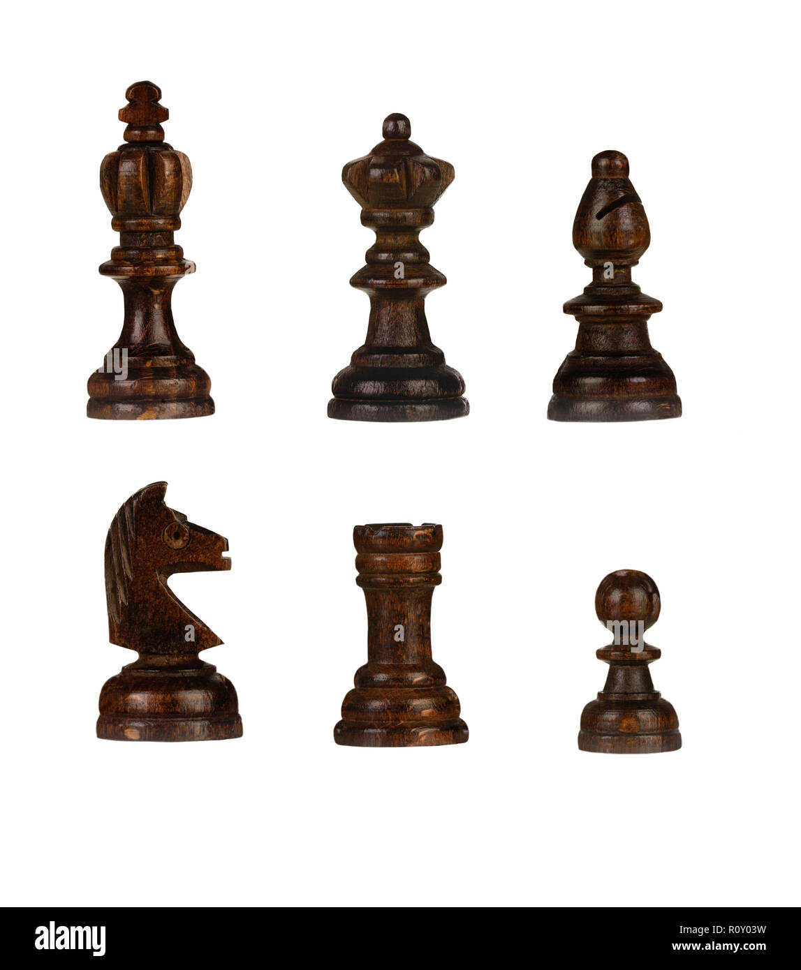 Chess figures isolated on a white background Stock Photo - Alamy
