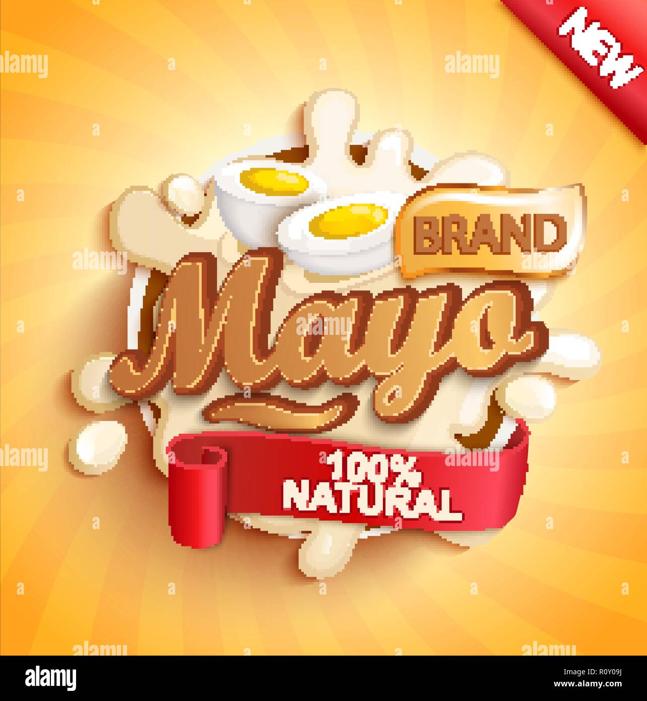 Sauce sticker Stock Vector Images - Alamy