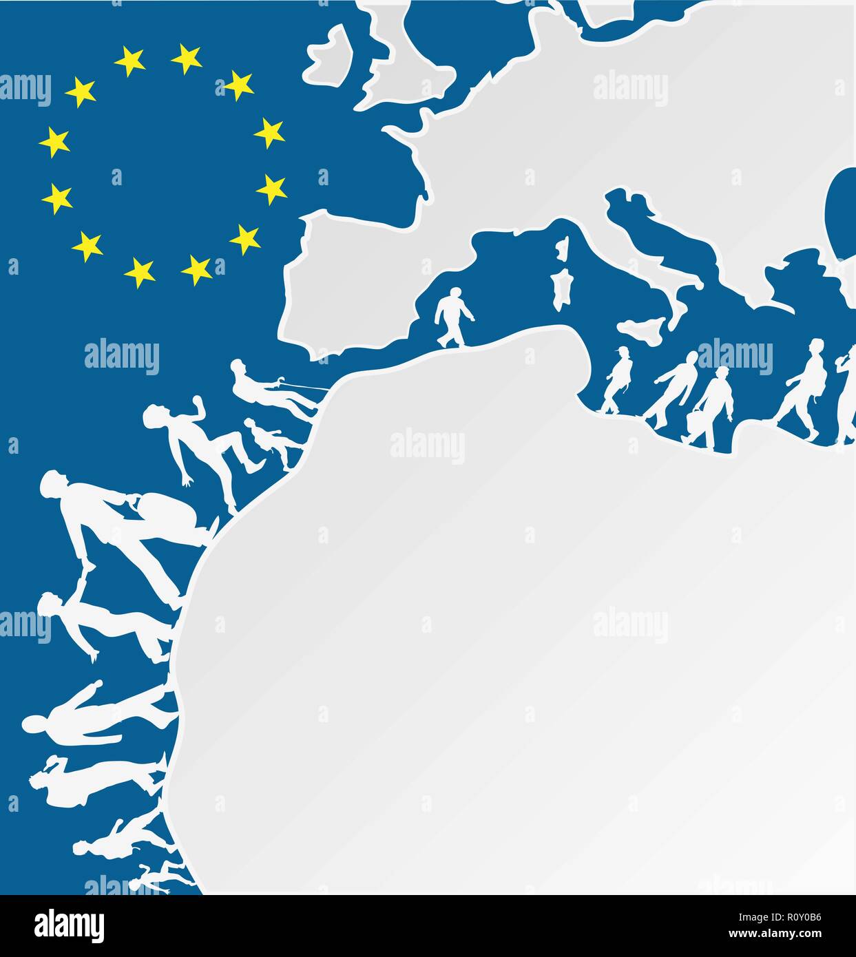 Asylum migration Stock Vector Images - Alamy