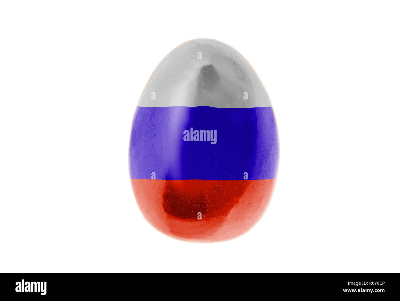 Easter egg with Russian flag Stock Photo - Alamy