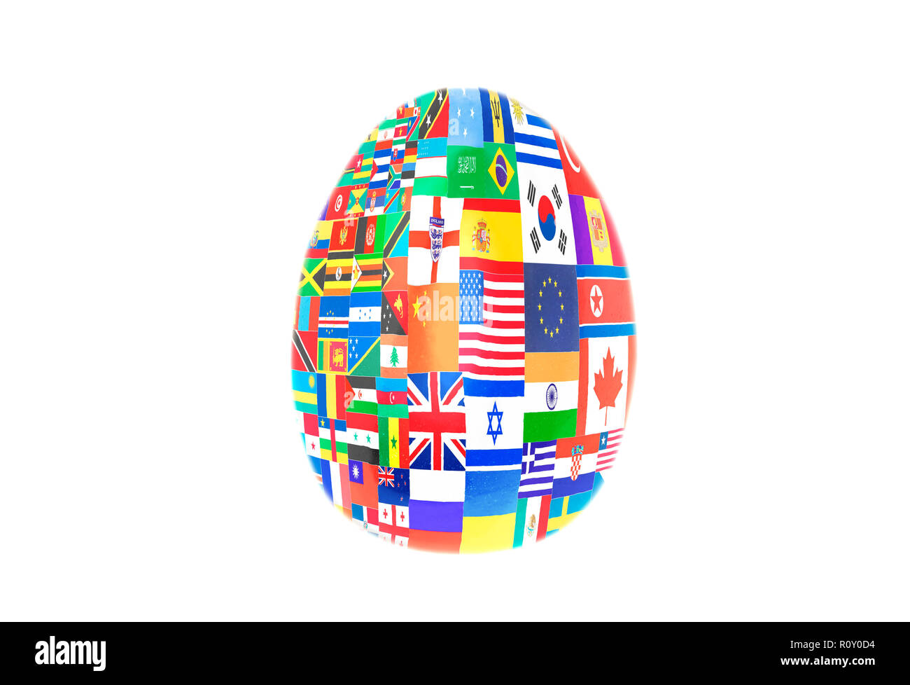 Asia map flags Cut Out Stock Images & Pictures - Alamy