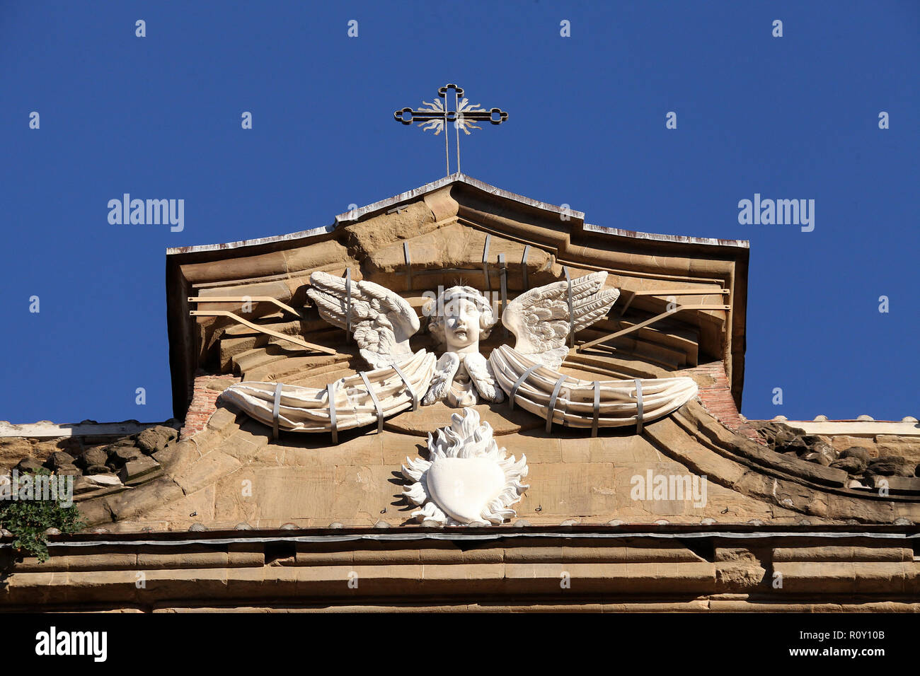 Architectural detail of the Complex of San Firenze building in Florence ...