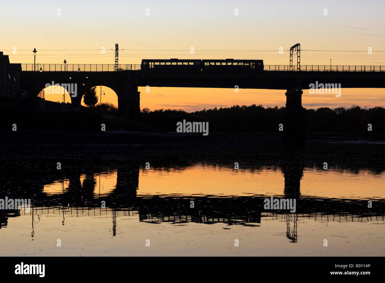 Reflections railway viaduct hi-res stock photography and images - Alamy