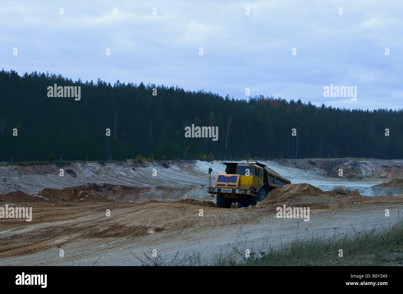 Big mining dumping truck Stock Photo - Alamy