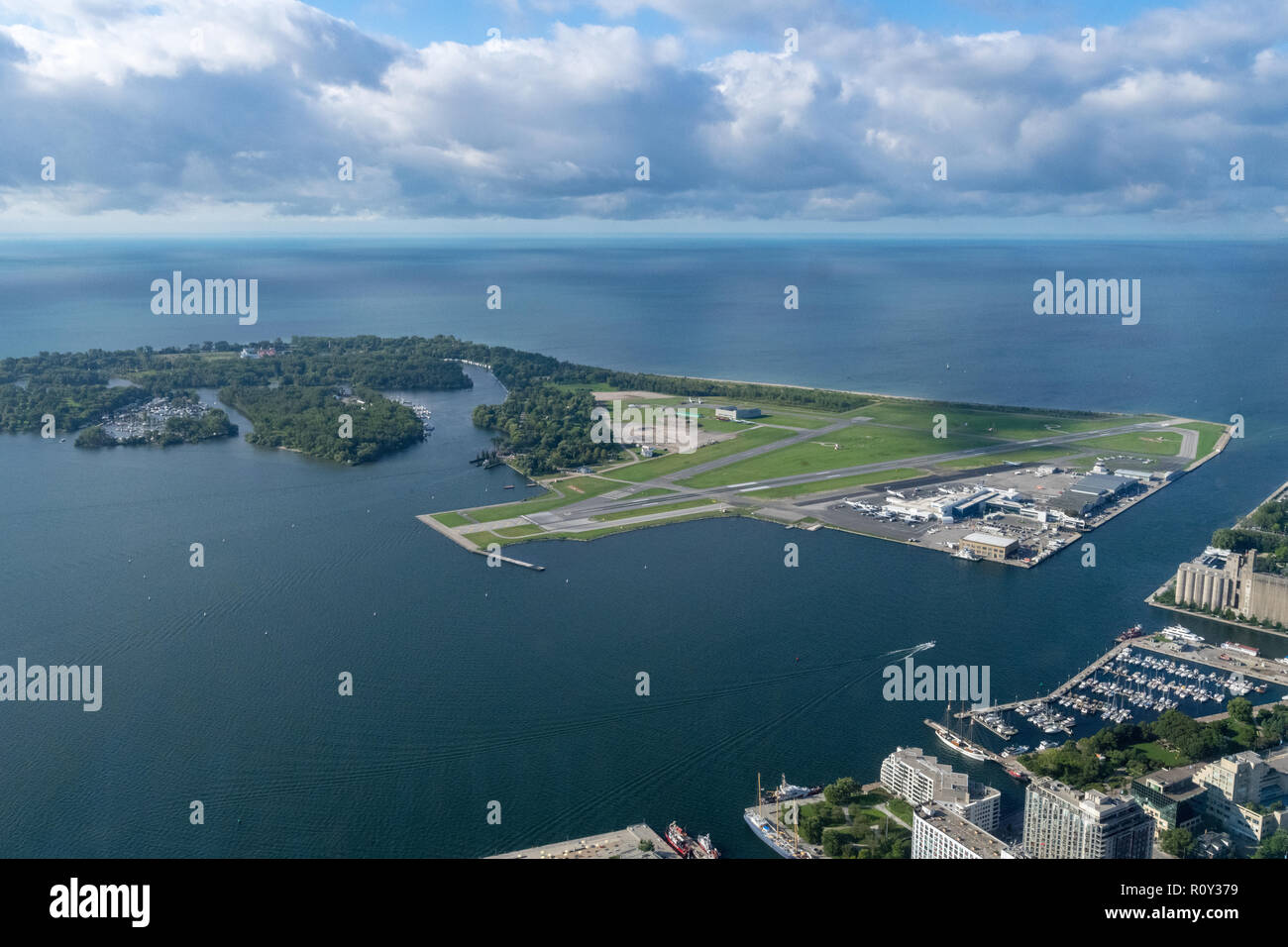 View from Observation Deck of CN Tower, Toronto, Canada Stock Photo - Alamy