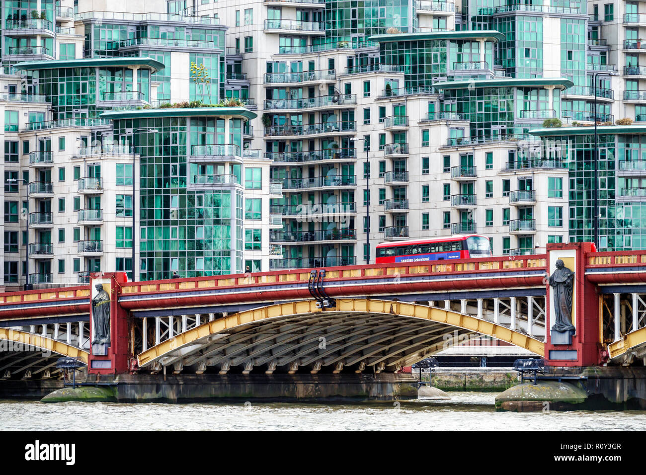 London England,UK,Vauxhall Bridge,Thames River,Phoenix House,historic ...