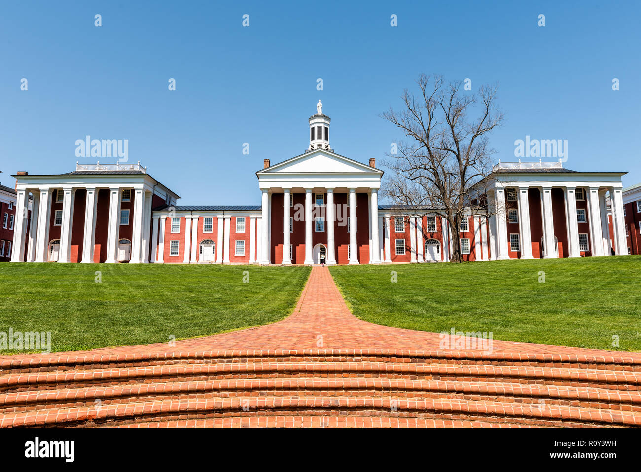 Washington hall washington lee university hi-res stock photography and ...