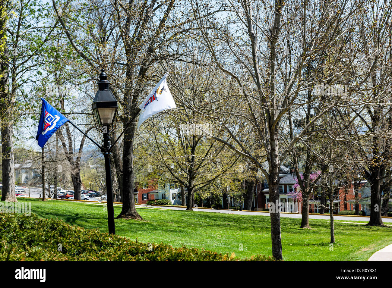 Lexington, USA - April 18, 2018: Washington and Lee University hall ...