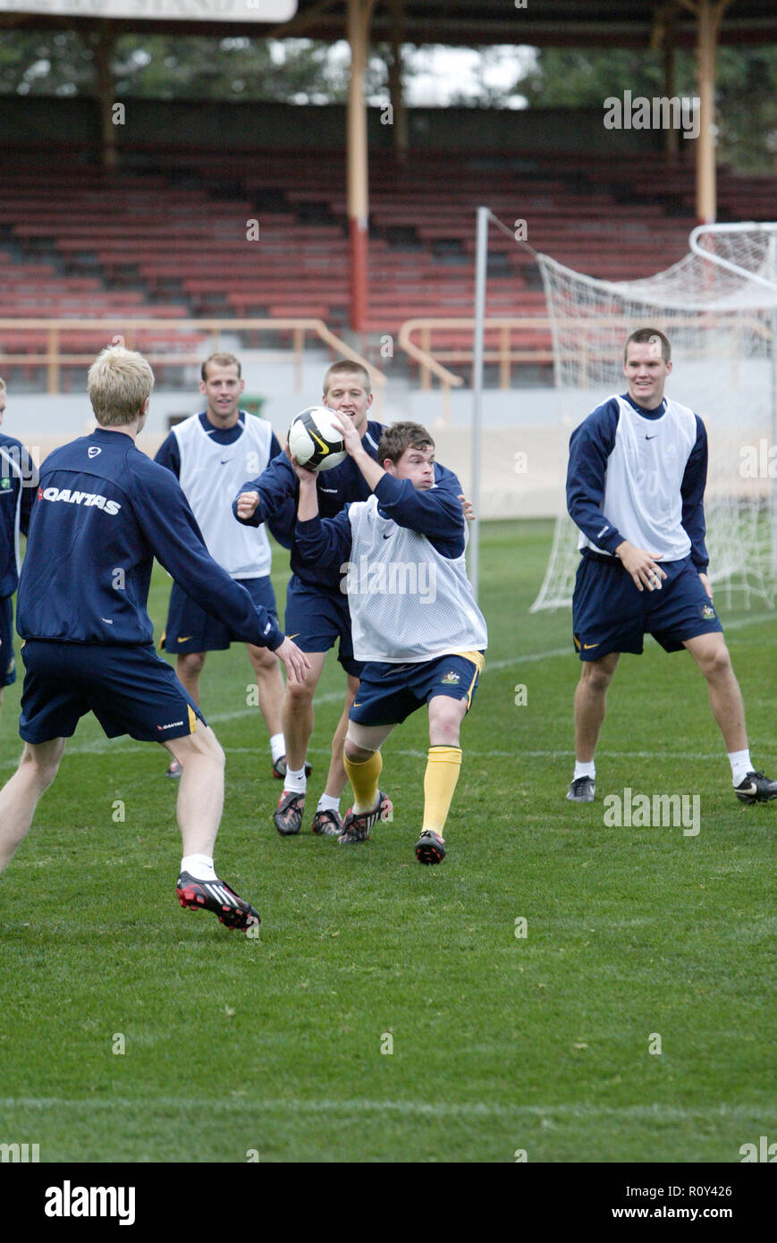 Australia's Olyroos soccer team hold one of their final training ...