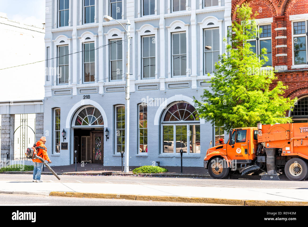 Old man cleaning road in hi-res stock photography and images - Alamy