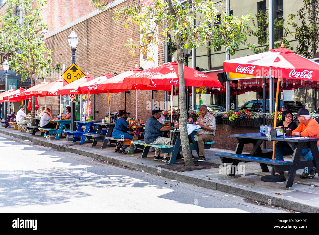 Dauphin street in downtown mobile hi-res stock photography and images ...