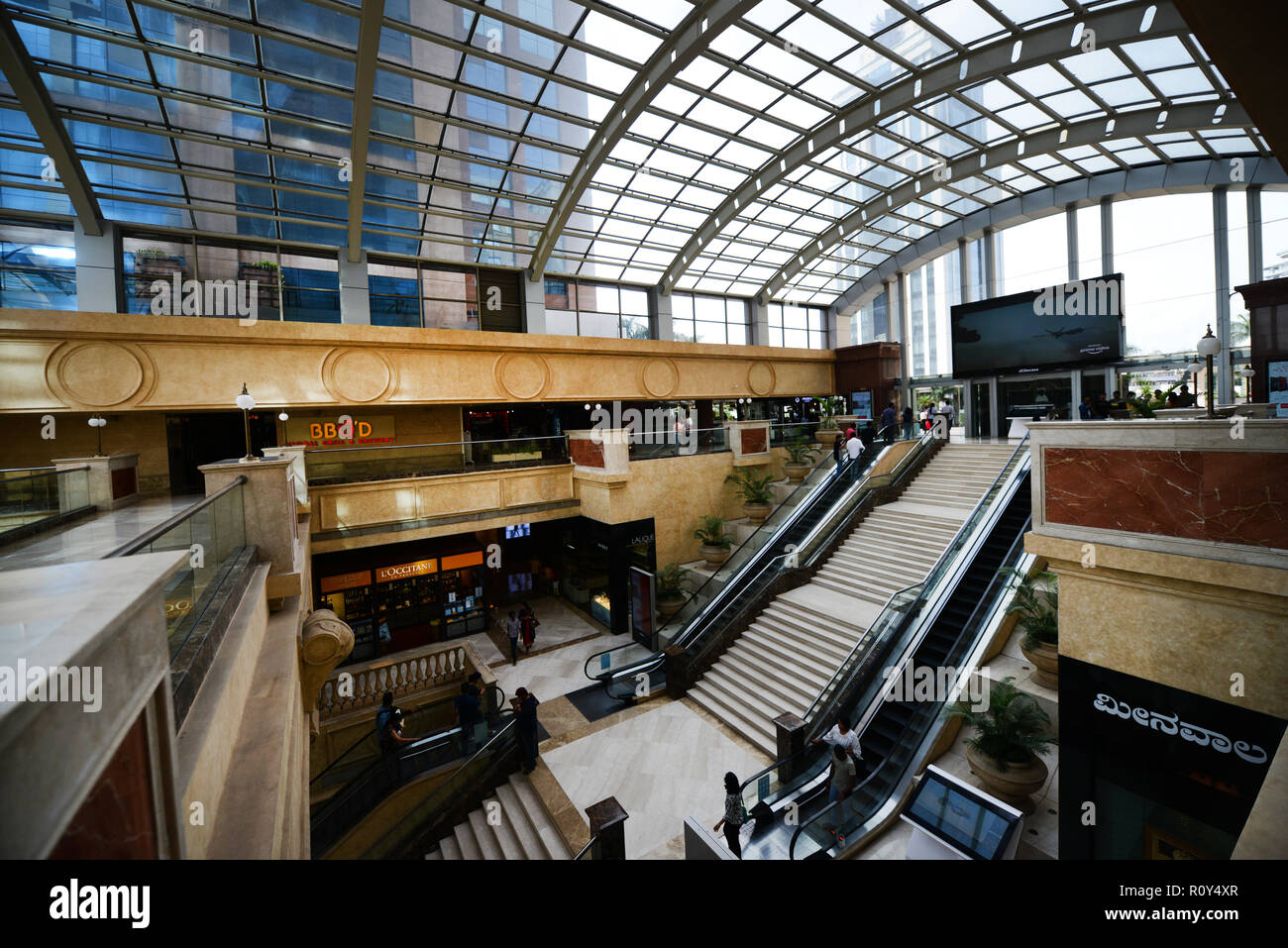 The ultra modern UB City shopping mall in Bangalore, India Stock Photo ...