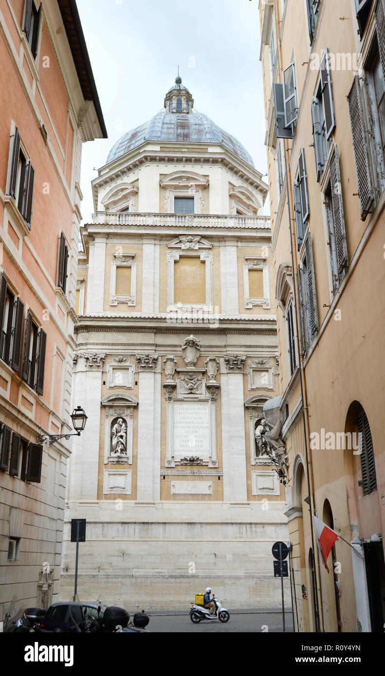 The Basilica Papale di Santa Maria Maggiore as seen from Via Paolina in ...