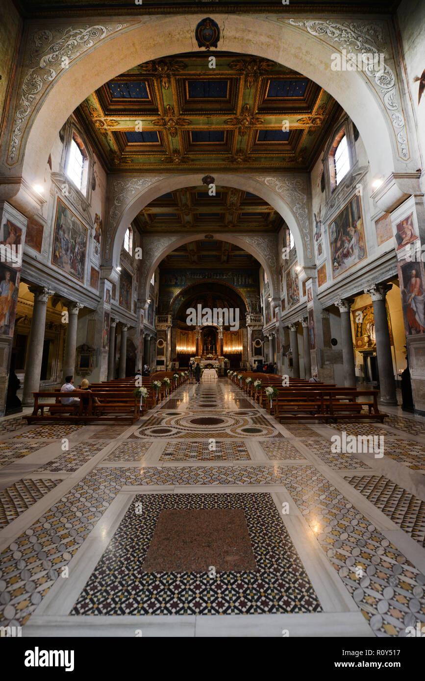 The Basilica of Saint Praxedes in Rome, Italy Stock Photo - Alamy