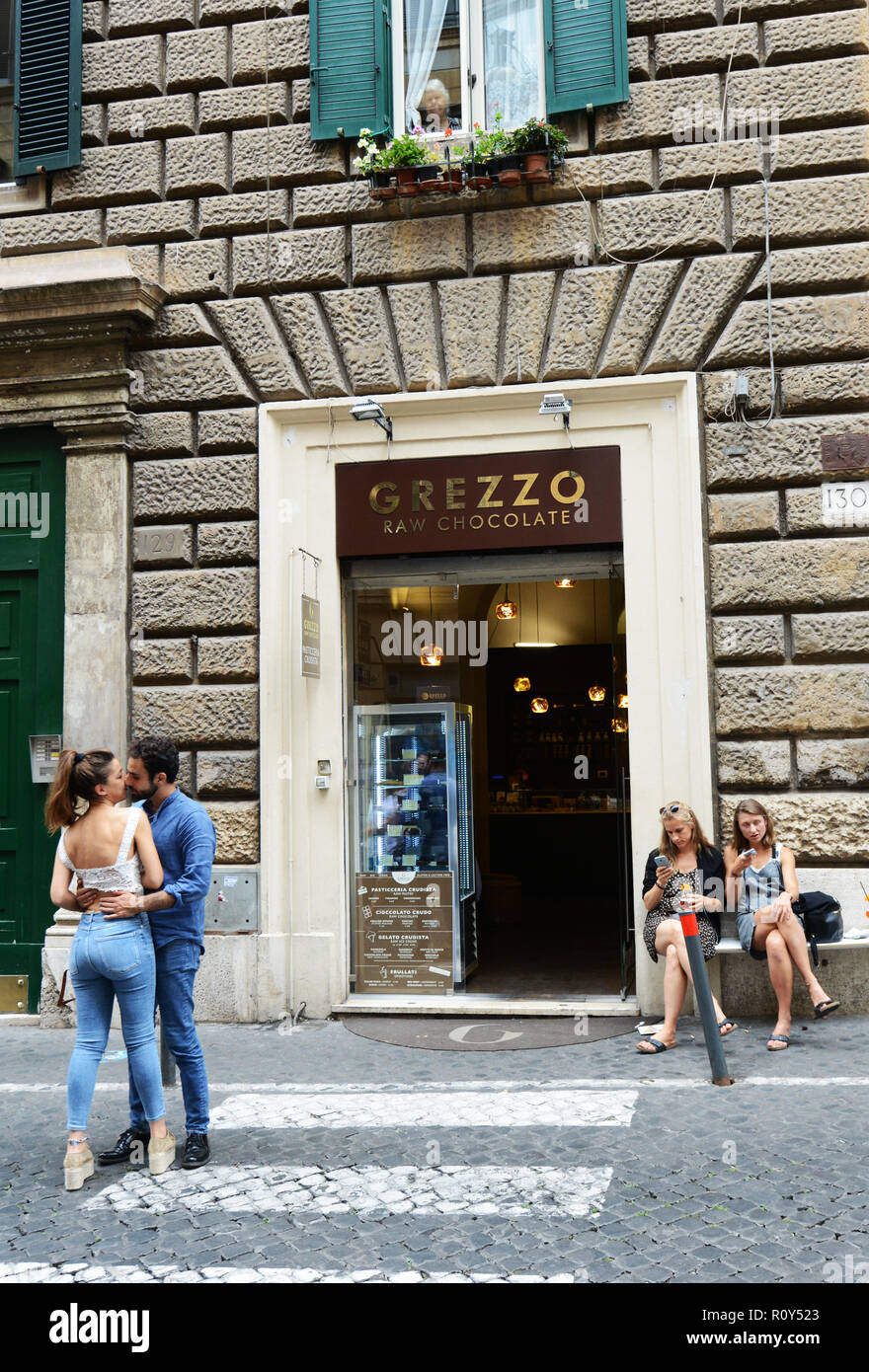 The vibrant Via Urbana in Monti, Rome Stock Photo - Alamy