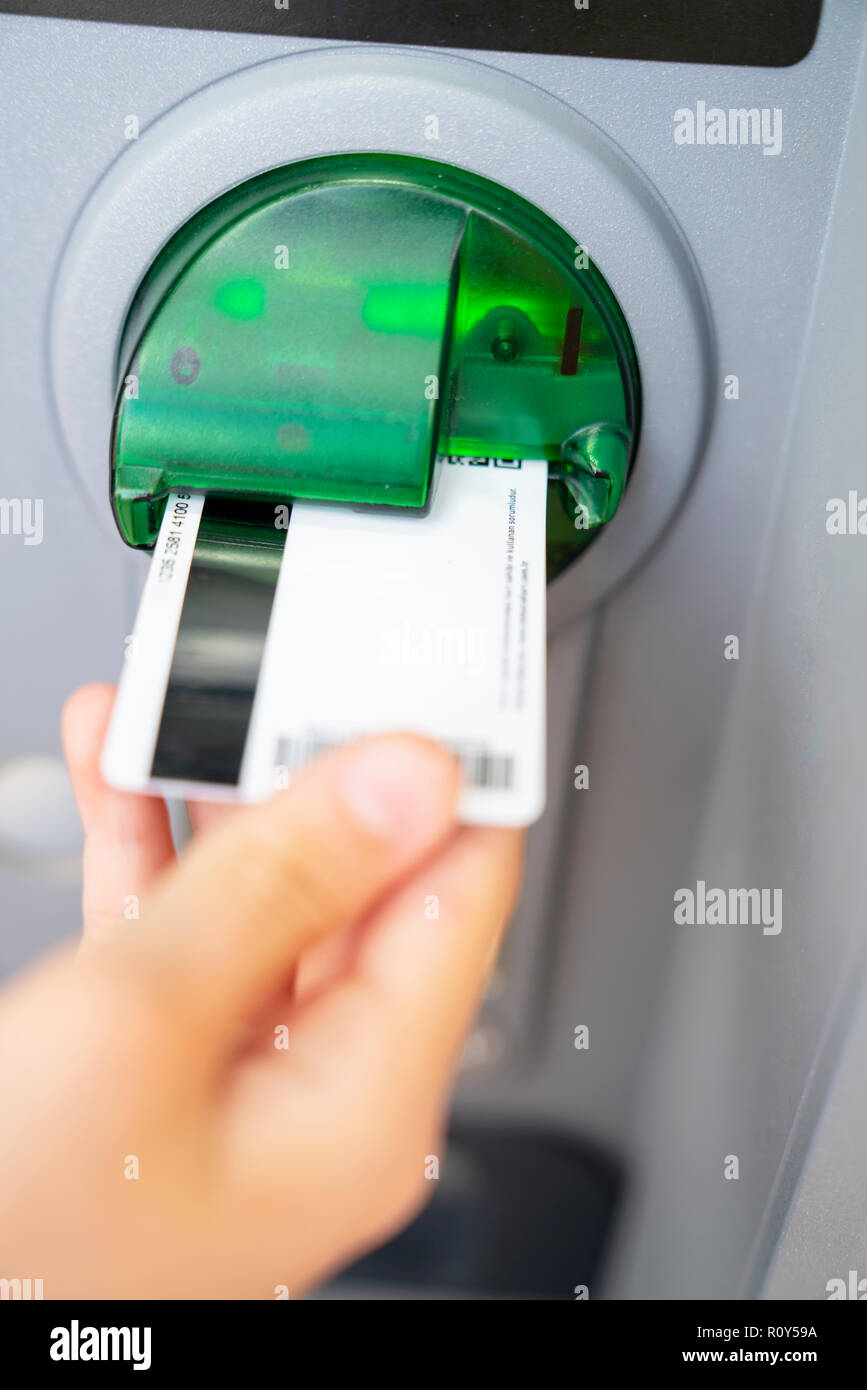 Modern image of people at an atm hi-res stock photography and images ...