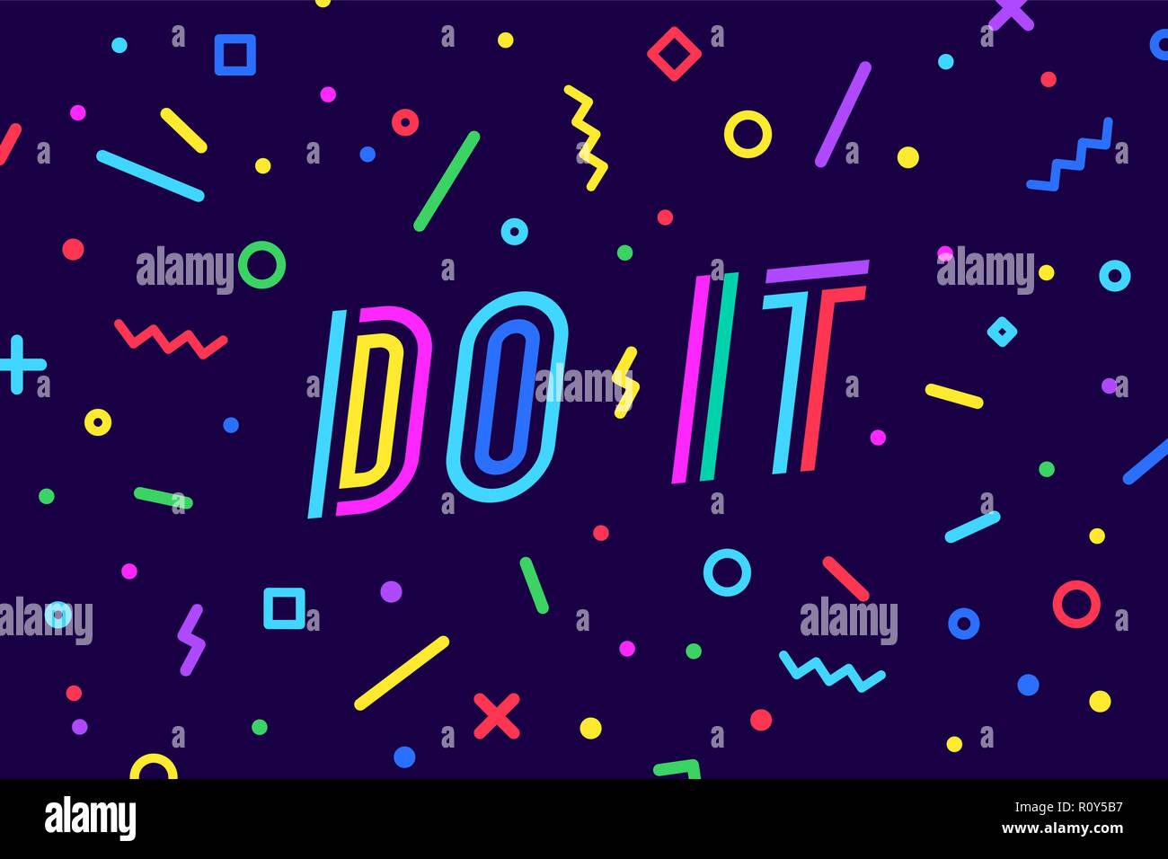 Do It. Banner, speech bubble, poster and sticker concept Stock Vector ...