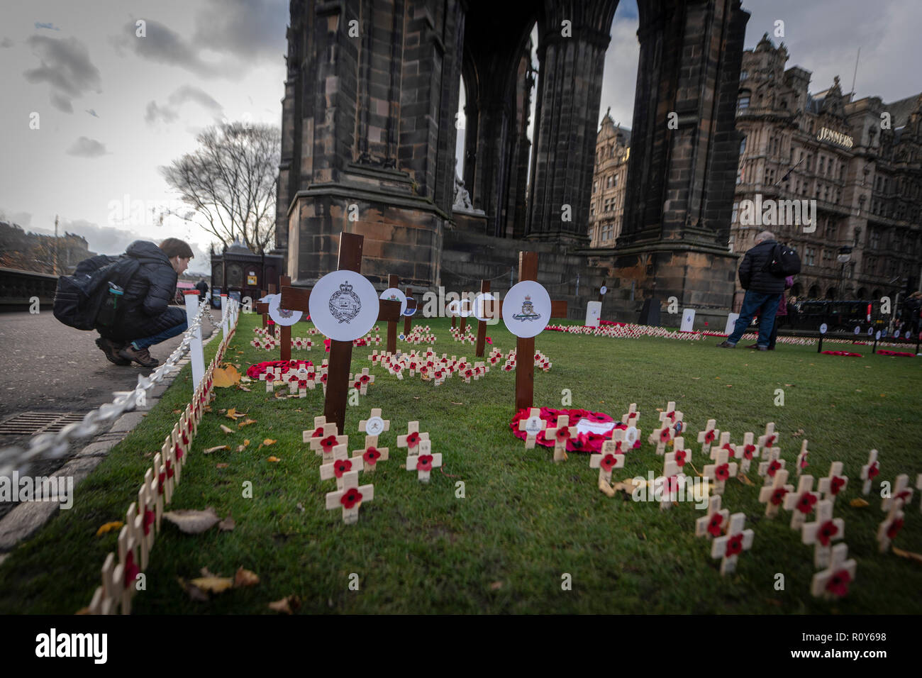 Edinburgh Scotland 7th November 2018: Edinburgh remembers great War and ...