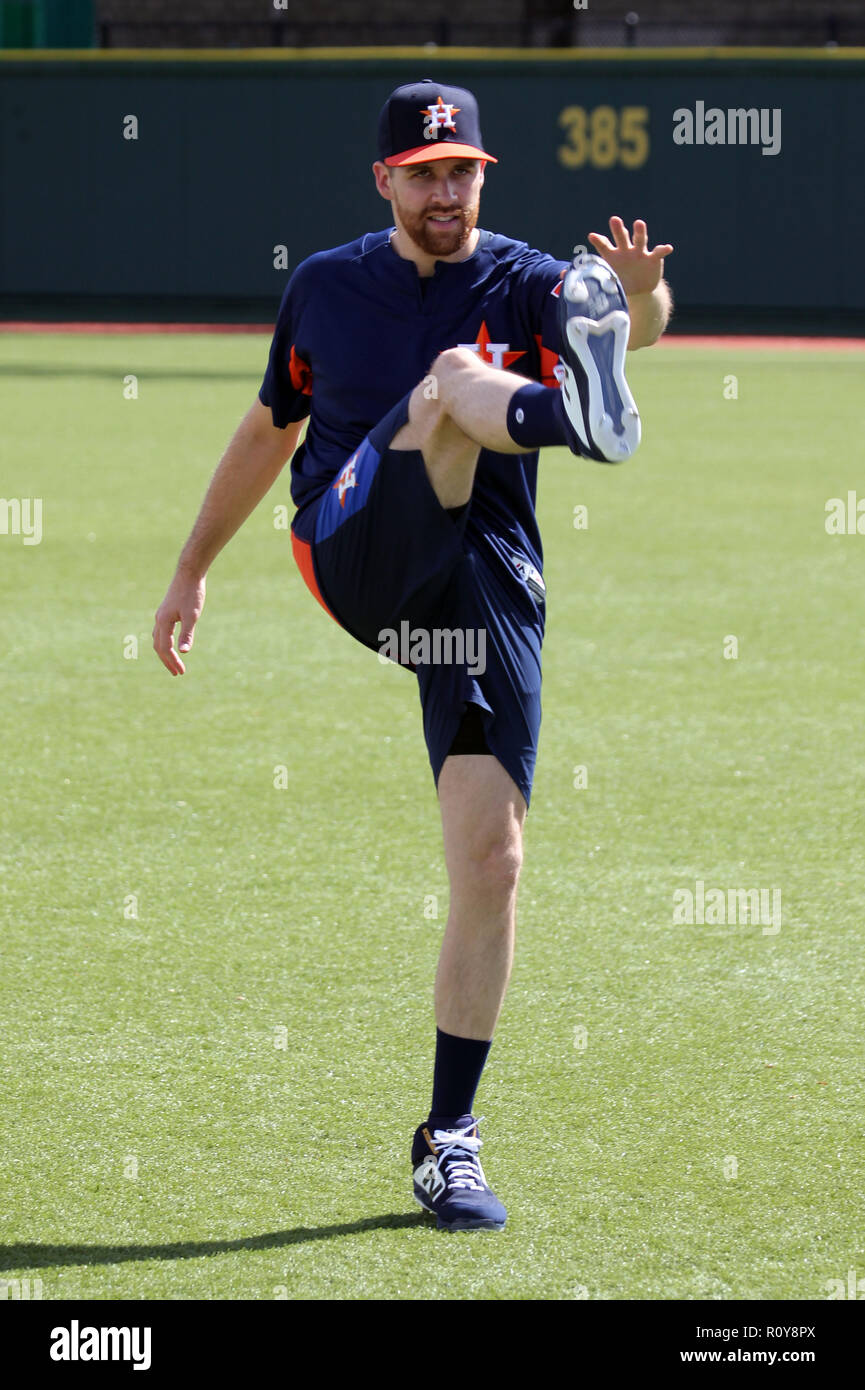 November 4, 2018 - Houston Astros Collin McHugh during a warm up ...