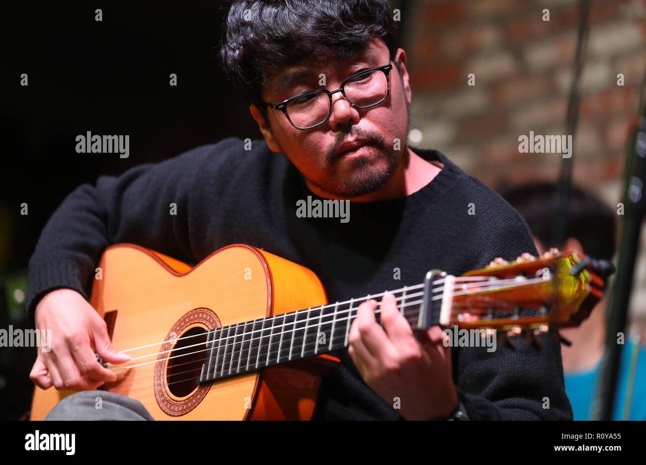 08th Nov, 2018. S. Korean guitarist Park Joo-won South Korean guitarist ...