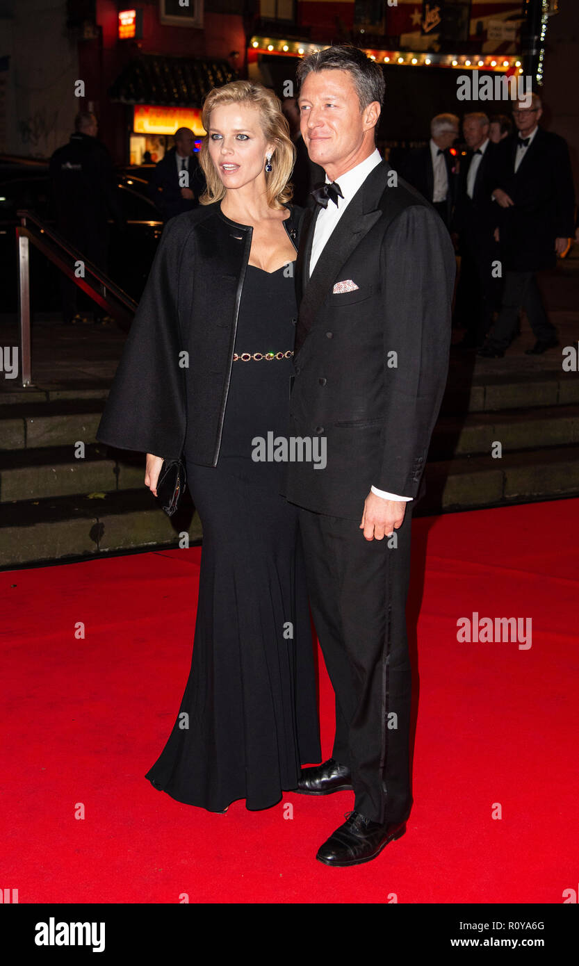 London, UK. 7th Nov 2018. Eva Herzigová and Gregorio Marsiaj attend the ...