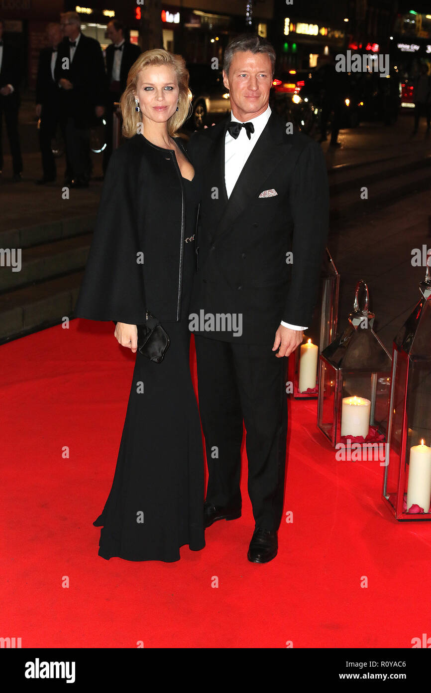 London, UK. 7th Nov 2018. Eva Herzigova, Gregorio Marsiaj, DKMS Big ...