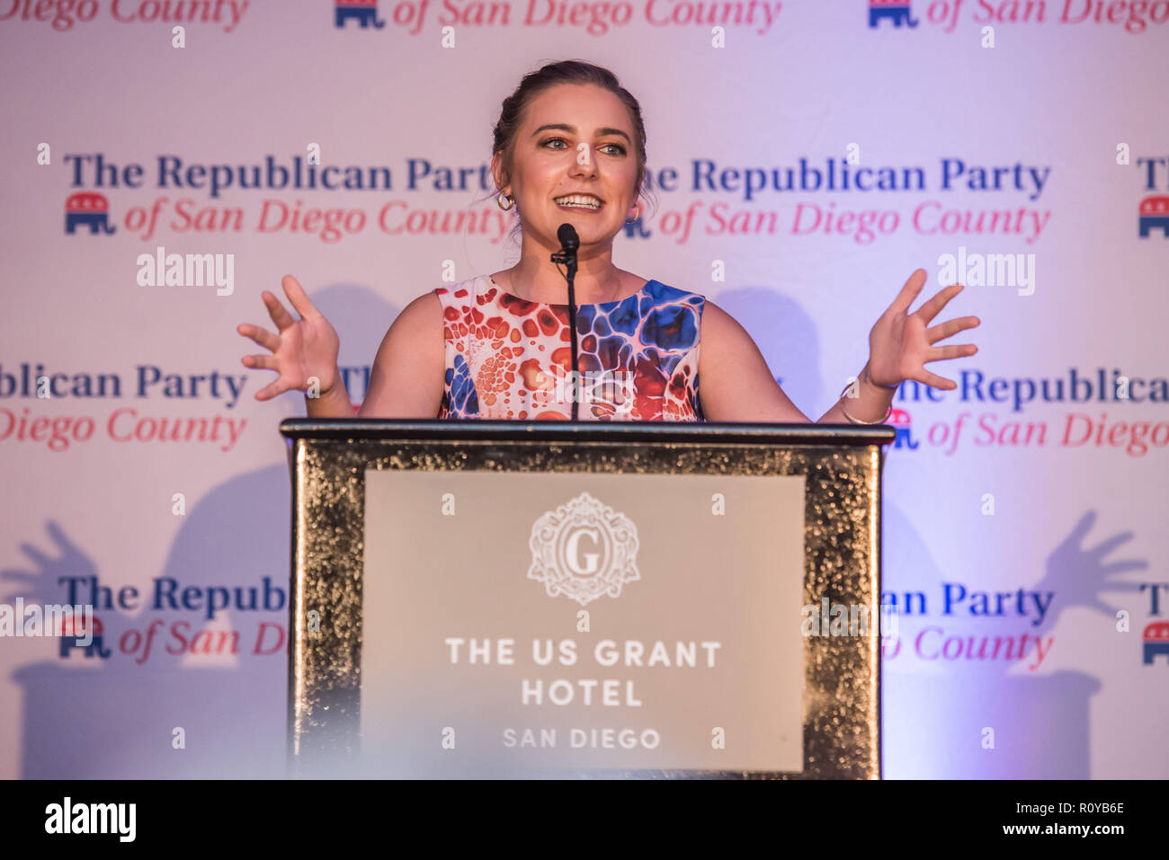 San Diego, California, USA. 6th Nov, 2018. MORGAN MURTAUGH, the young ...