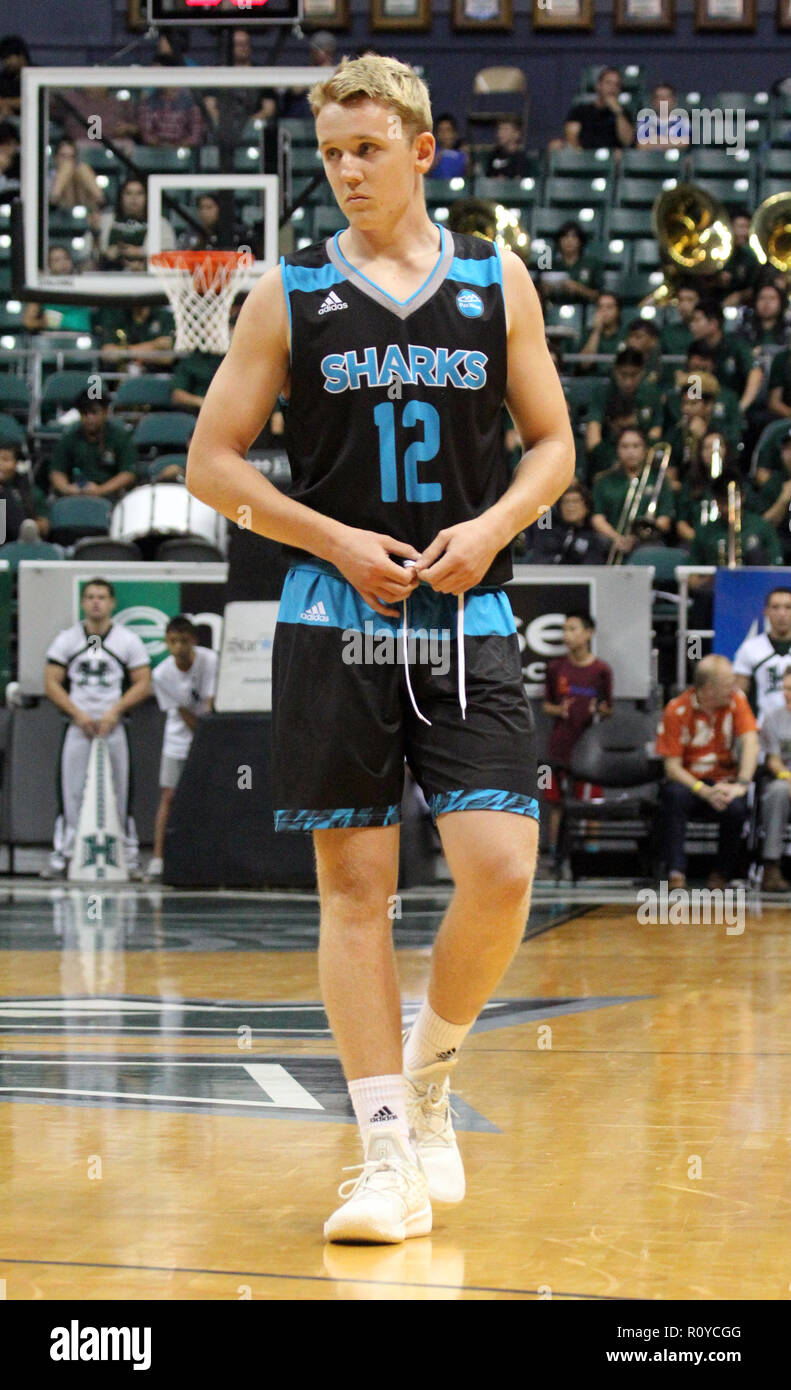 November 2, 2018 - Hawaii Pacific Sharks guard Jacob Foy #12 during an ...