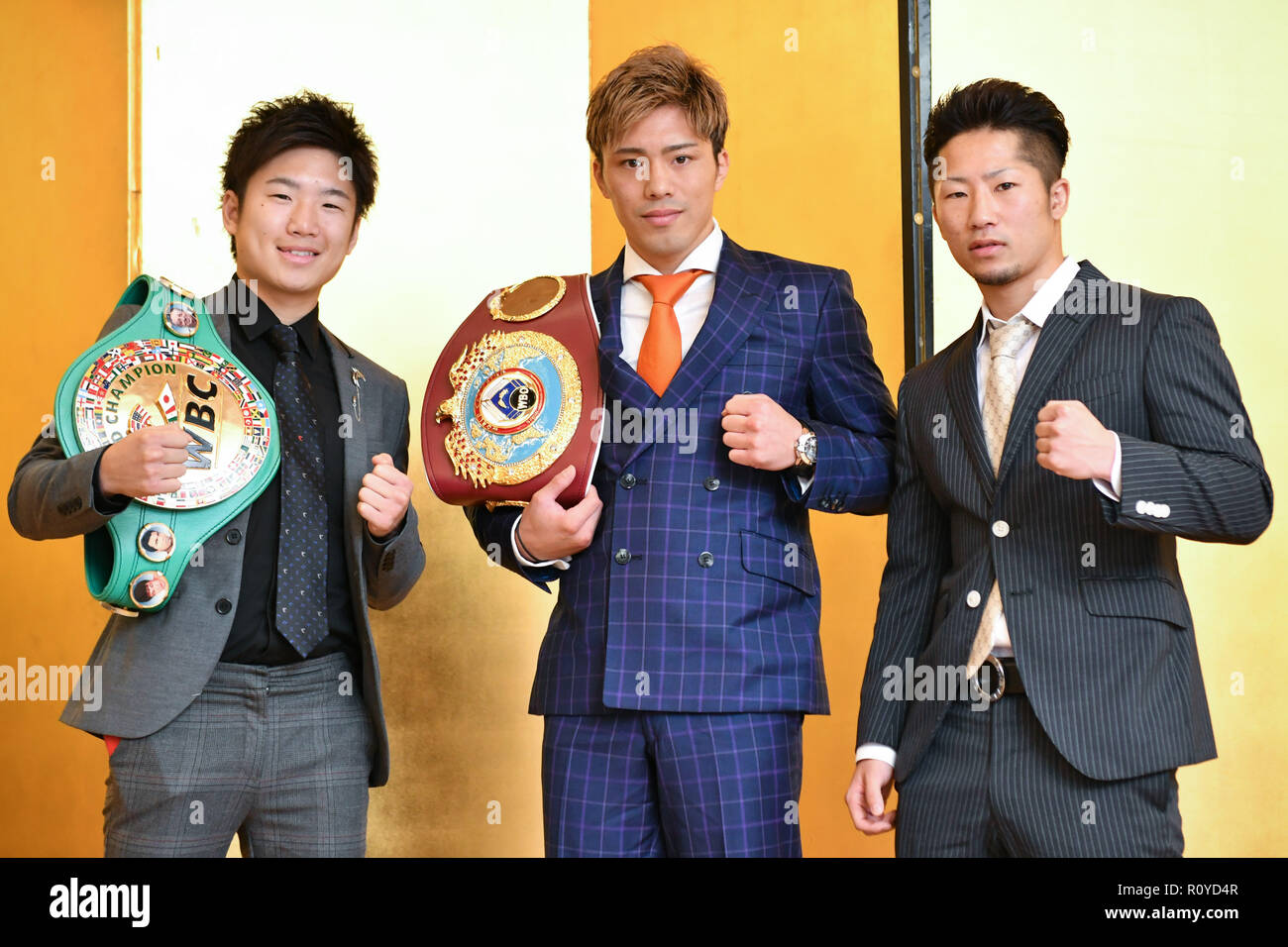 Tokyo, Japan. 7th Nov, 2018. (L-R) Ken Shiro, Masayuki Ito, Takuma Inoue Boxing : Ken Shiro ...