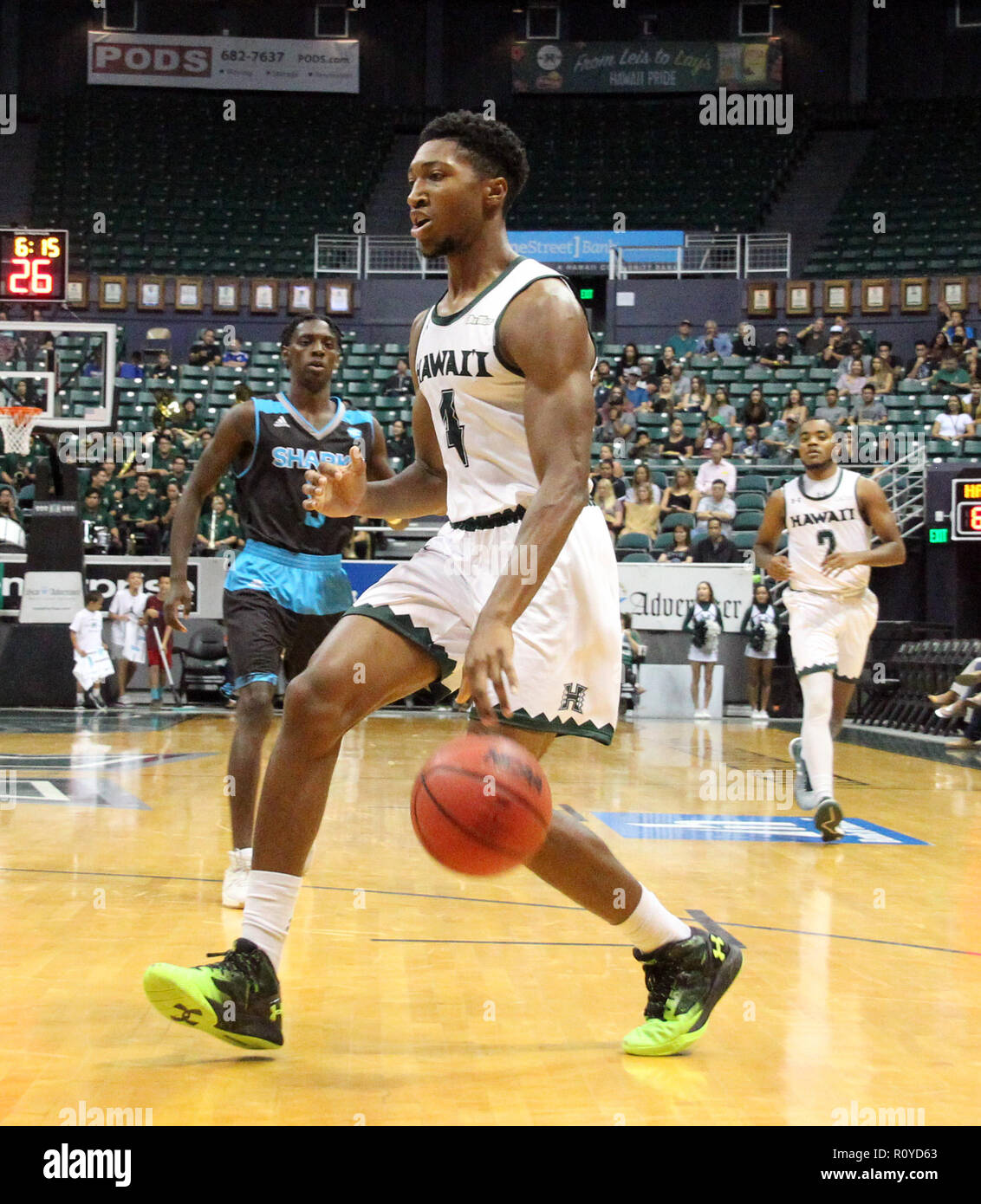 November 2, 2018 - Hawaii Rainbow Warriors guard Brandon Thomas #4 ...