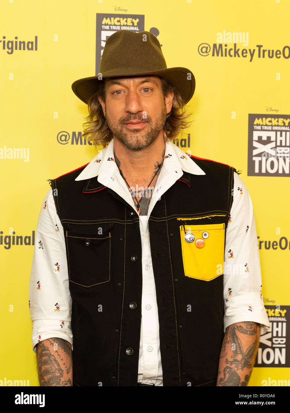 New York, USA - November 7, 2018: Brian Anderson wearing Rag and Bone ...