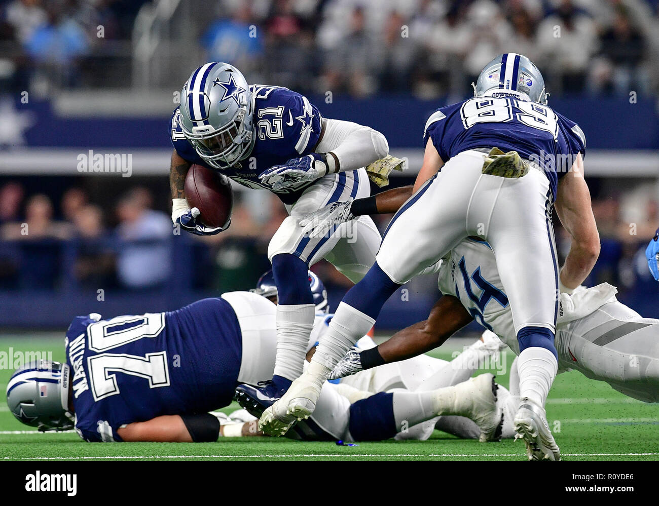 November 05, 2018:.Dallas Cowboys running back Ezekiel Elliott (21 ...
