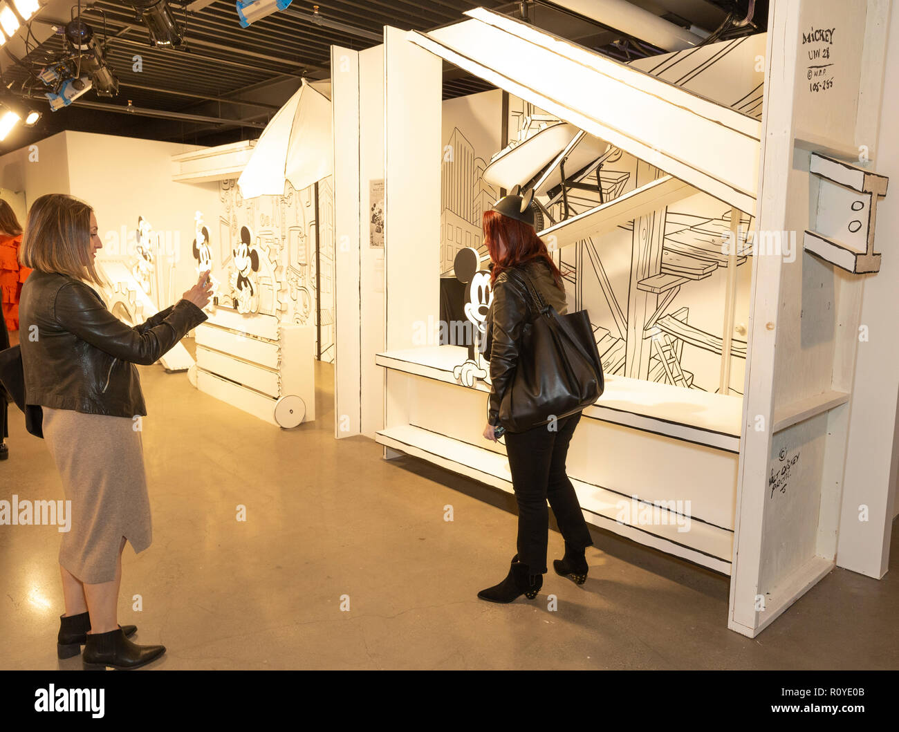 New York, USA - November 7, 2018: Atmosphere during Mickey: The True ...