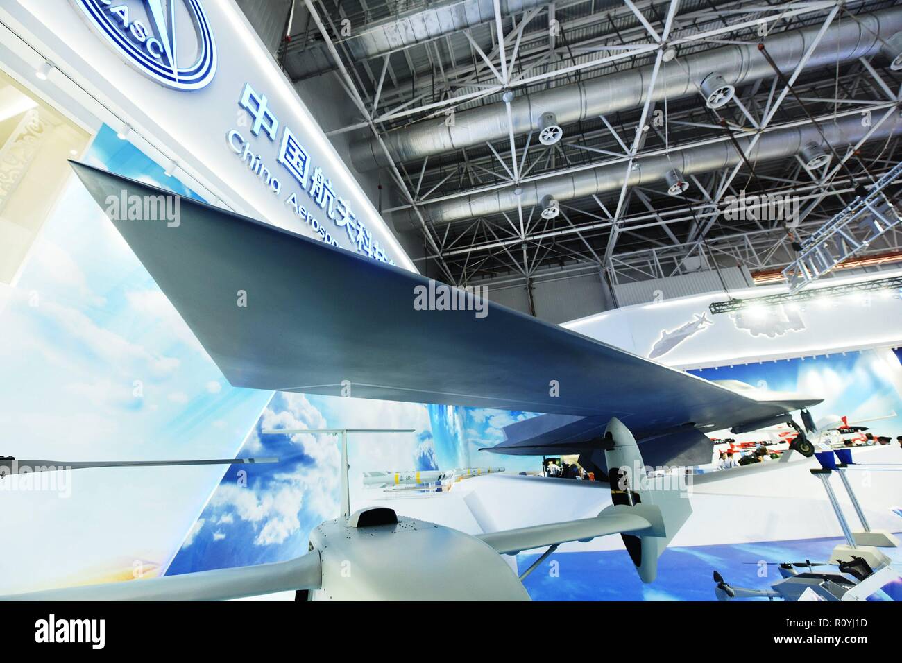 Zhuhai, Zhuhai, China. 8th Nov, 2018. Zhuhai, CHINA-The CH-7 Airplane ...