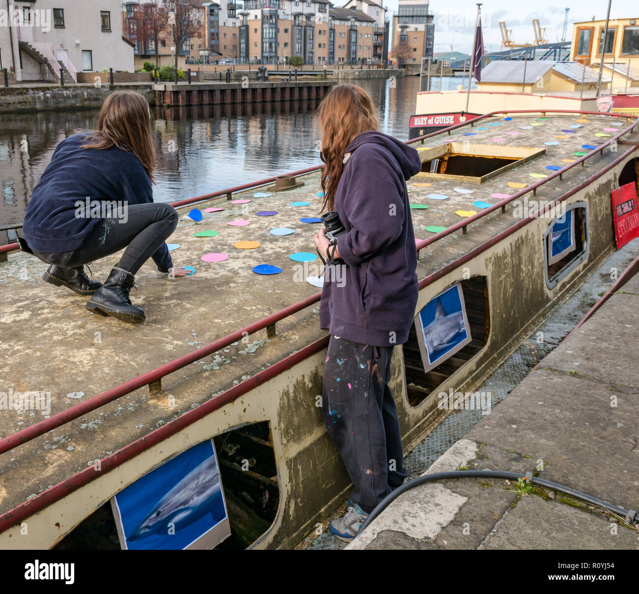 Leith, Edinburgh, Scotland, United Kingdom, 8th November 2018. Art ...