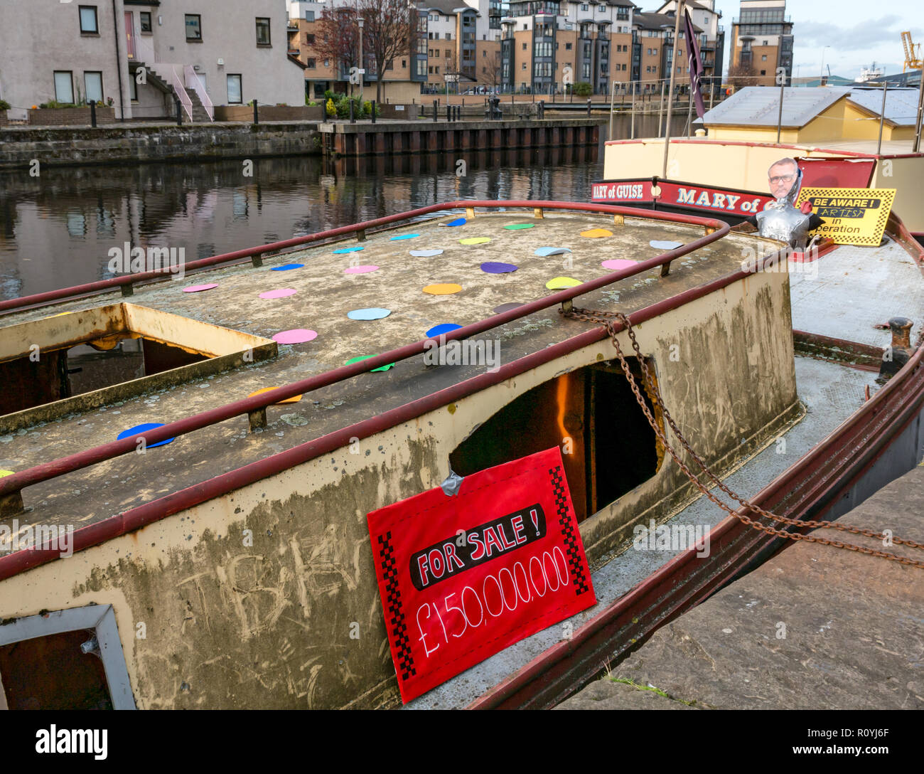 Leith, Edinburgh, Scotland, United Kingdom, 8th November 2018. Art ...