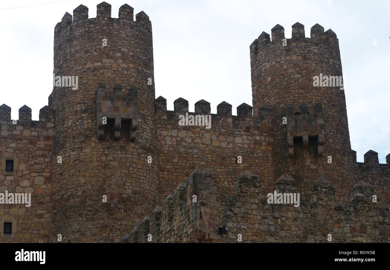 Mediaeval buildings, Romanesque churches and cobbled streets in the old ...