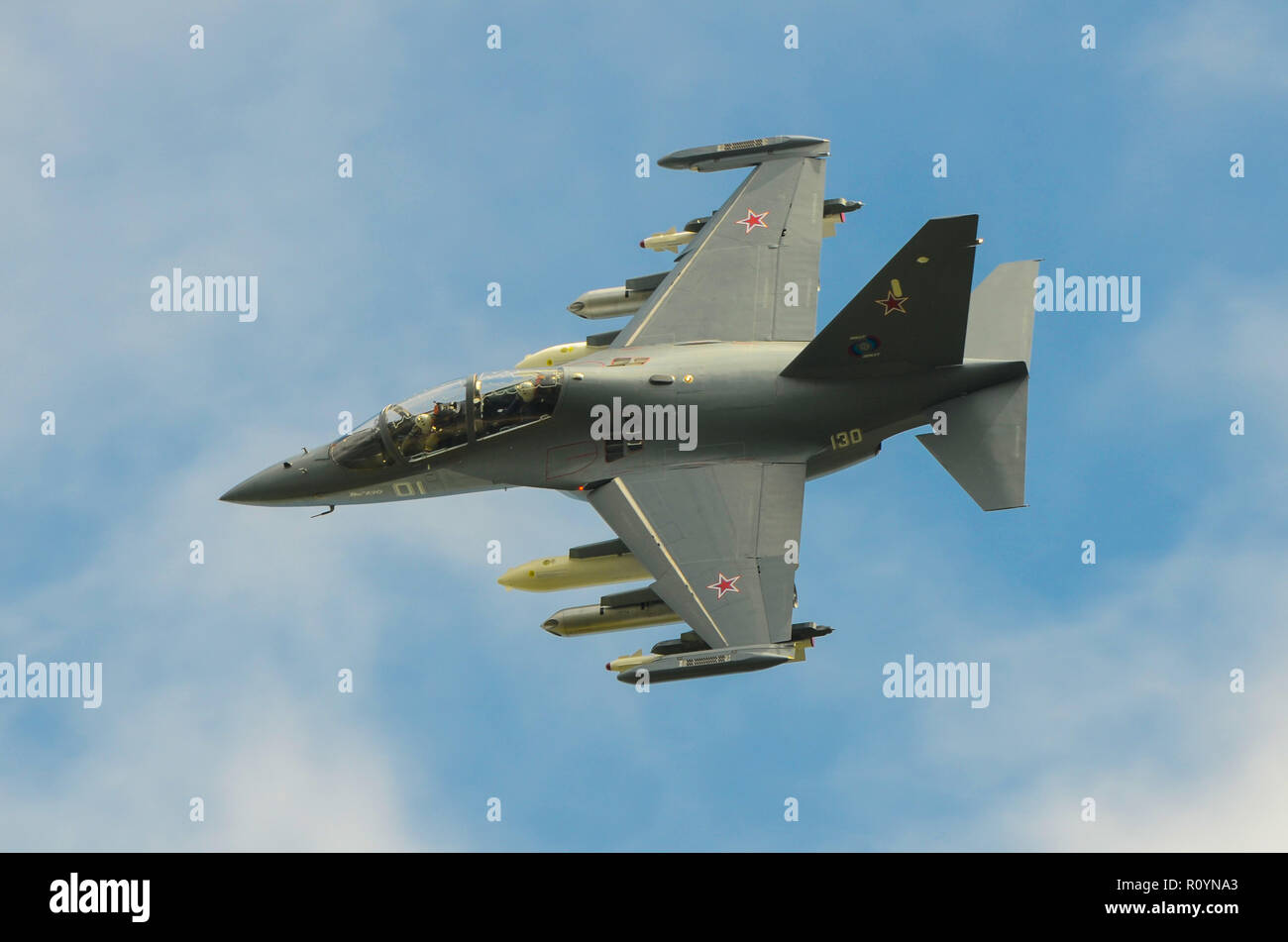 Yakovlev Yak-130 NATO subsonic two-seat advanced jet trainer and light ...