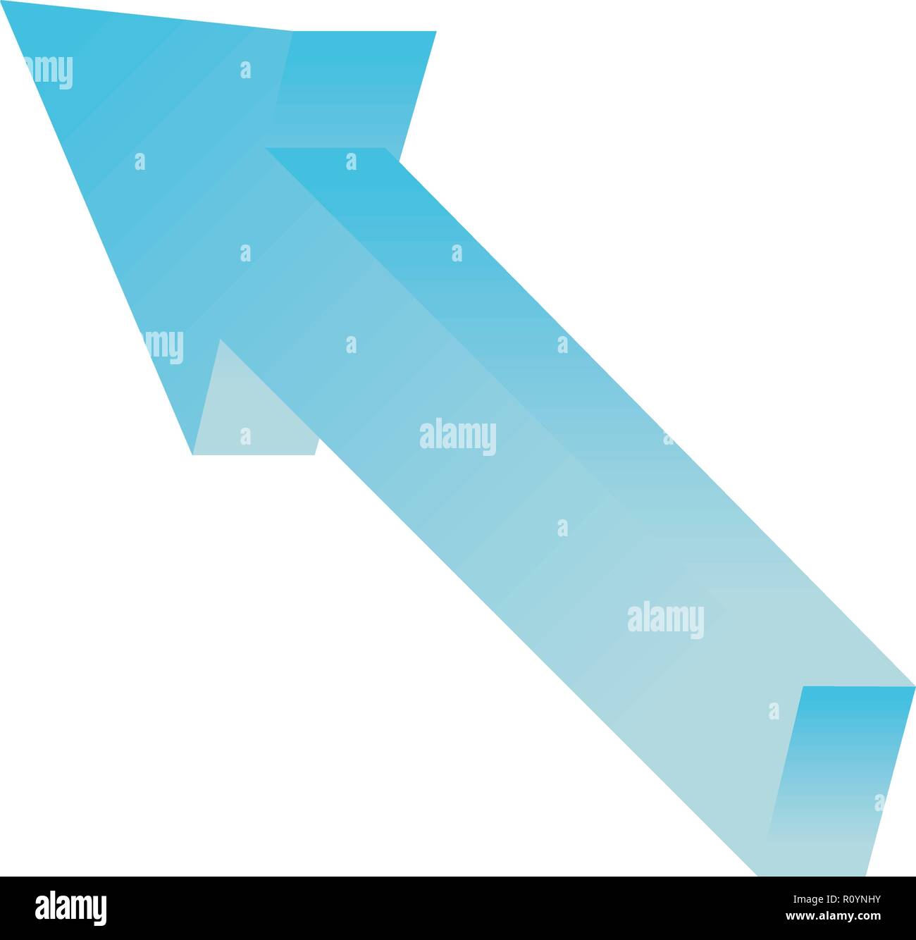 arrow growth on white background vector illustration Stock Vector Image ...