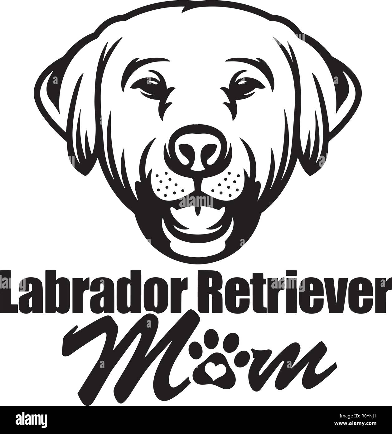 Cartoon illustration labrador retriever hi-res stock photography and ...